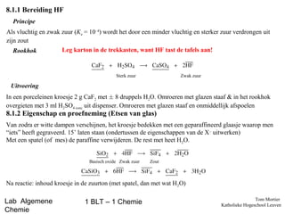Labovoorbereiding - Eigenschappen van halogeniden | PPT