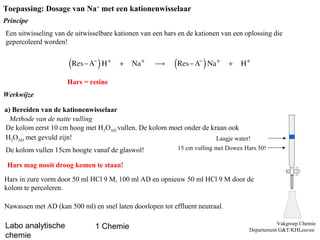 Labovoorbereiding - titratie azijnzuur met NaOH | PPT