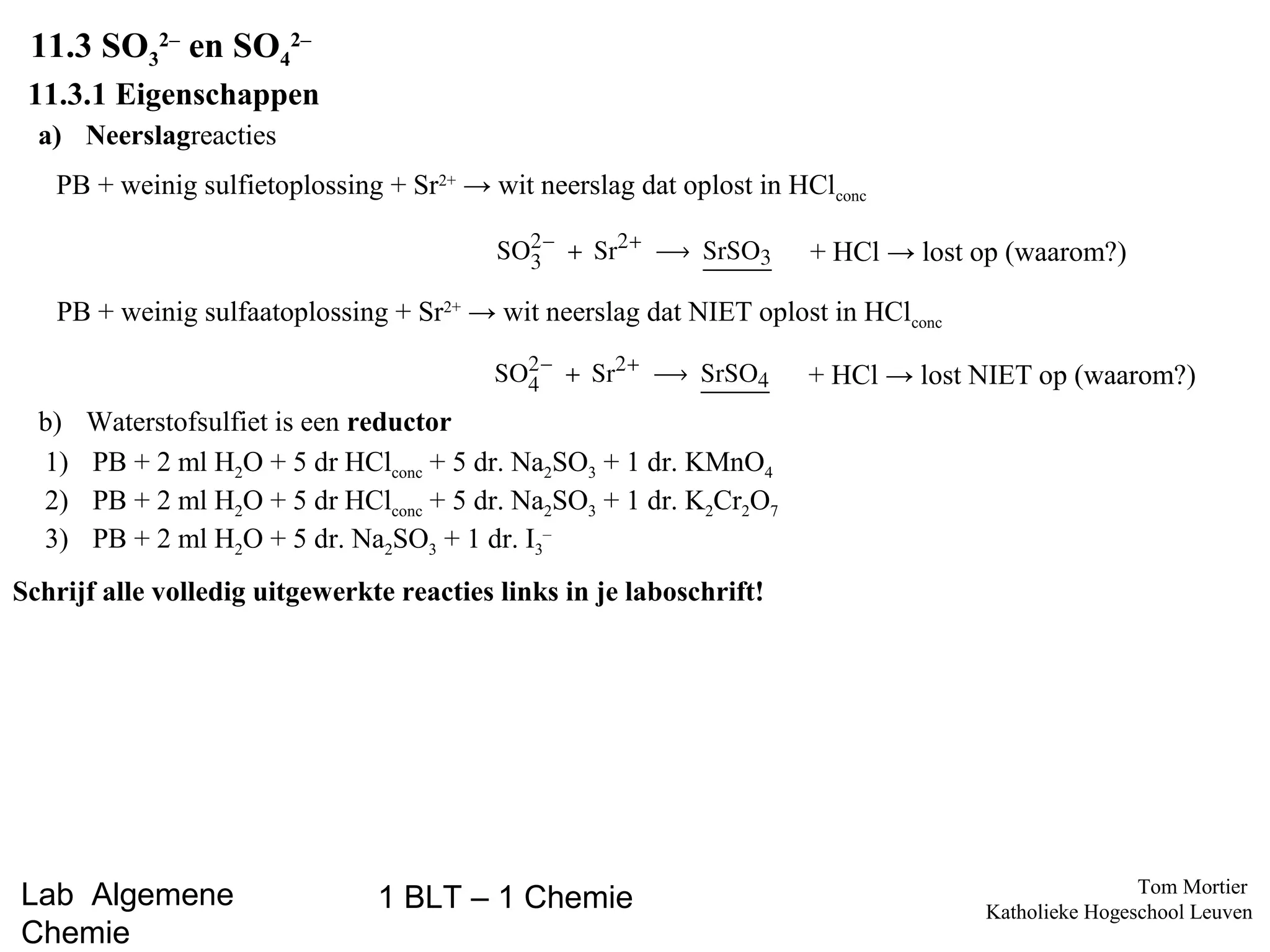 Labovoorbereiding - Bereiding van natriumthiosulfaat | PPT
