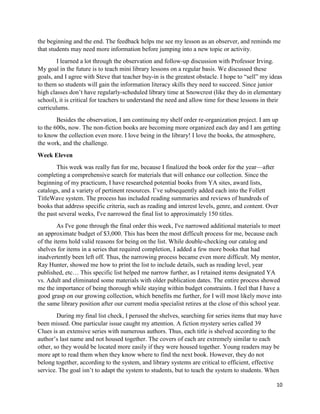 Practicum journal entries 1 15 | PDF