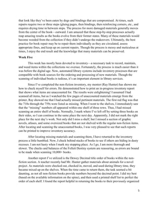 Practicum journal entries 1 15 | PDF