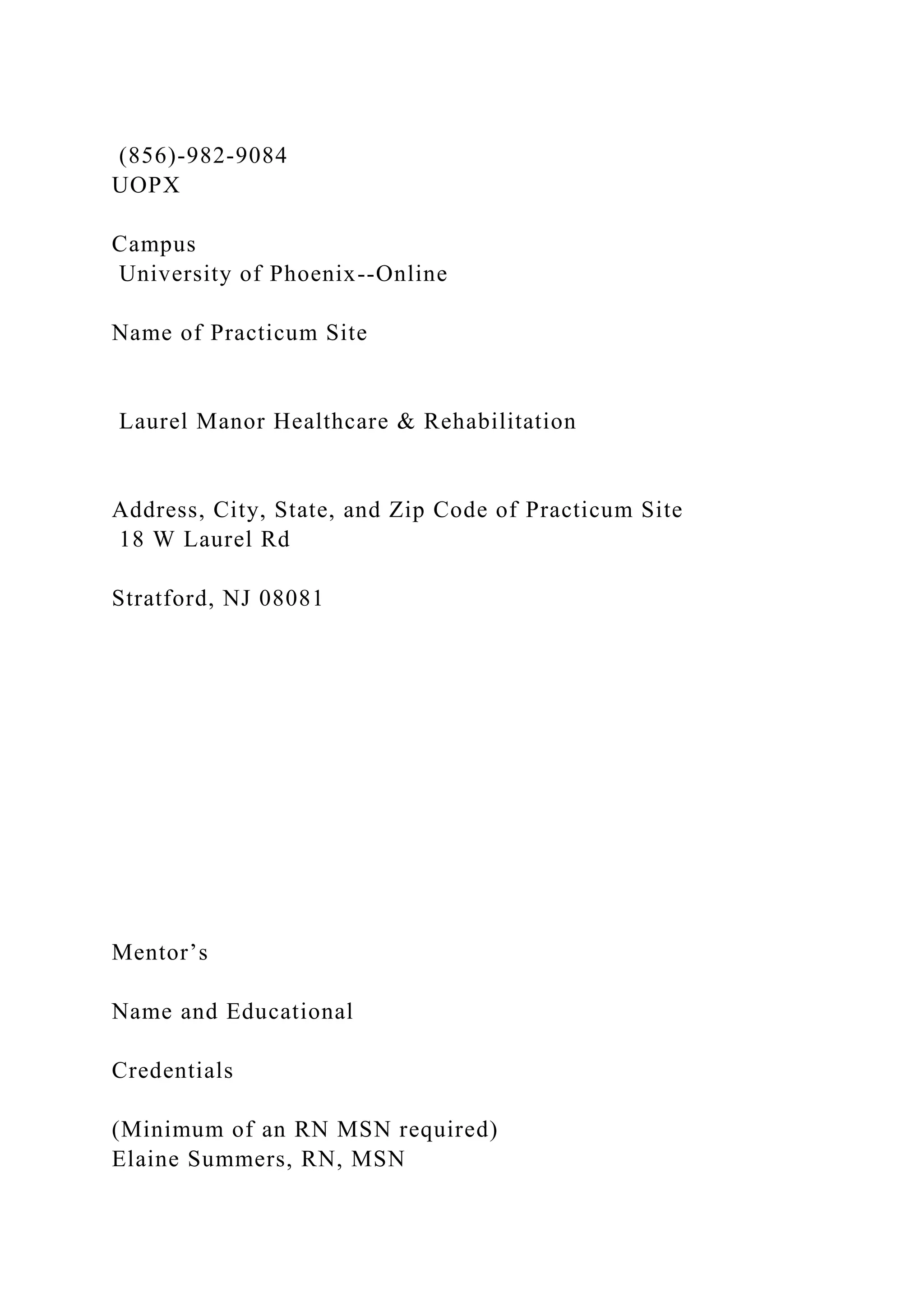 Practicum Learning AgreementNUR590AB Version 2Universit.docx