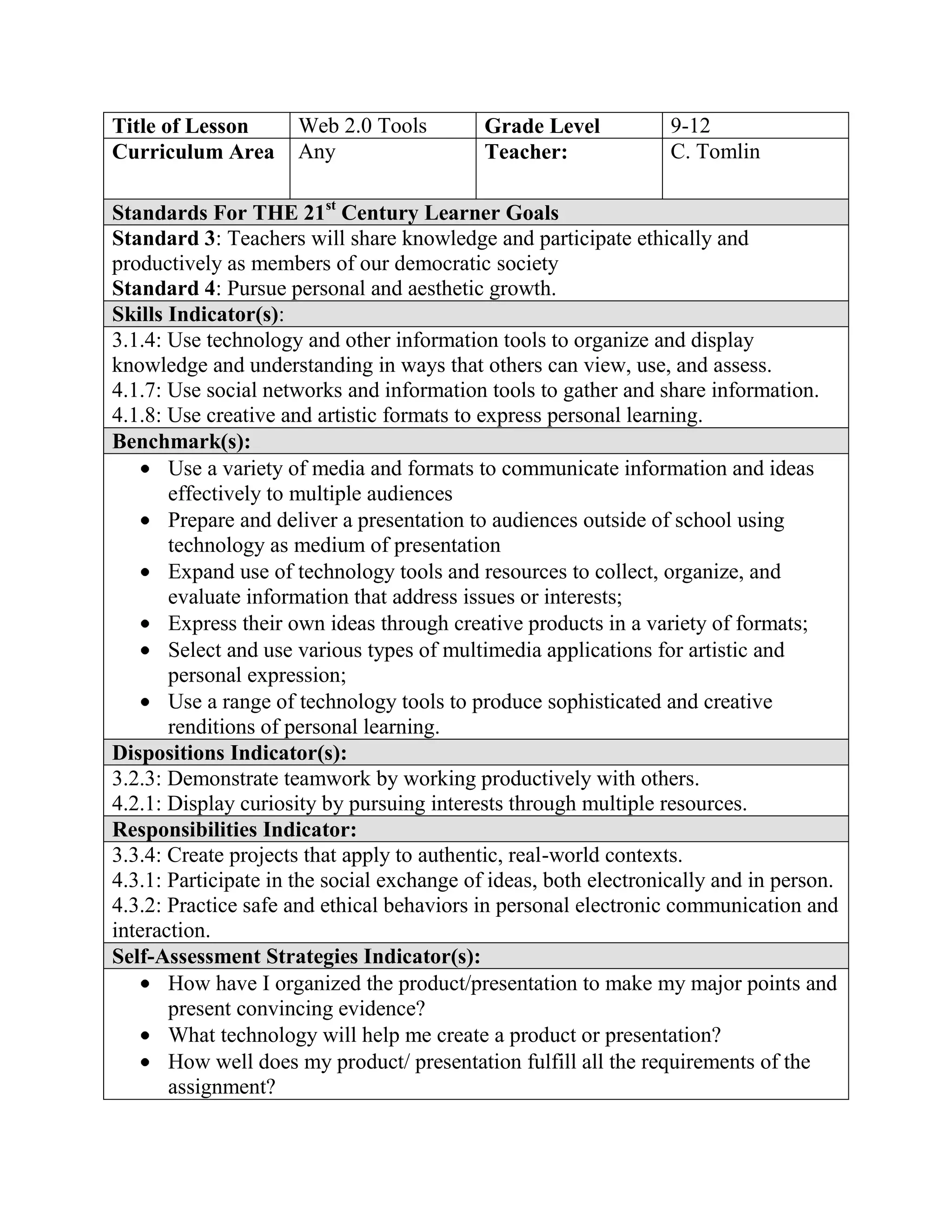 Collaboration Lesson | PDF
