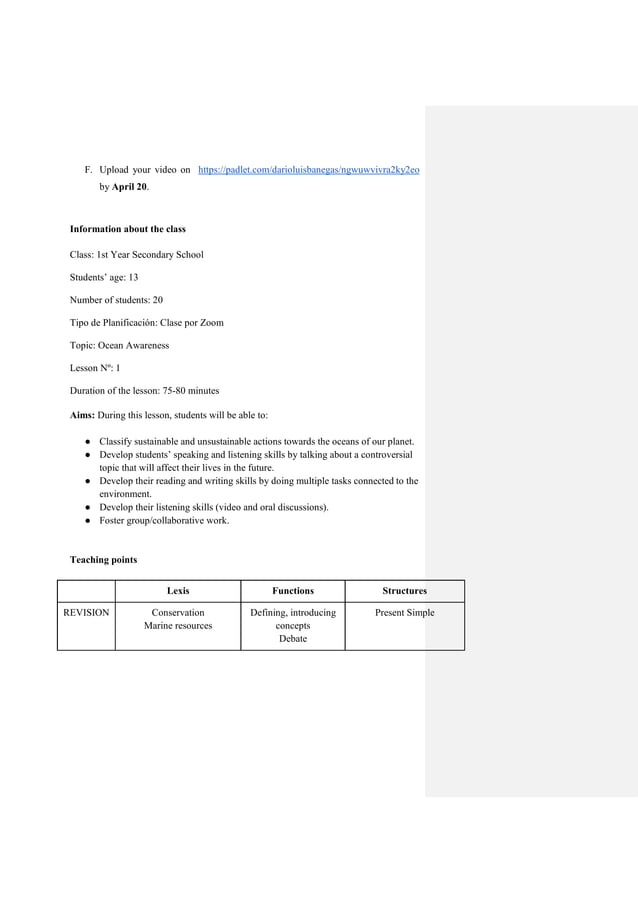 Practicum period III - Mandatory Assignment Unit 2 | PDF