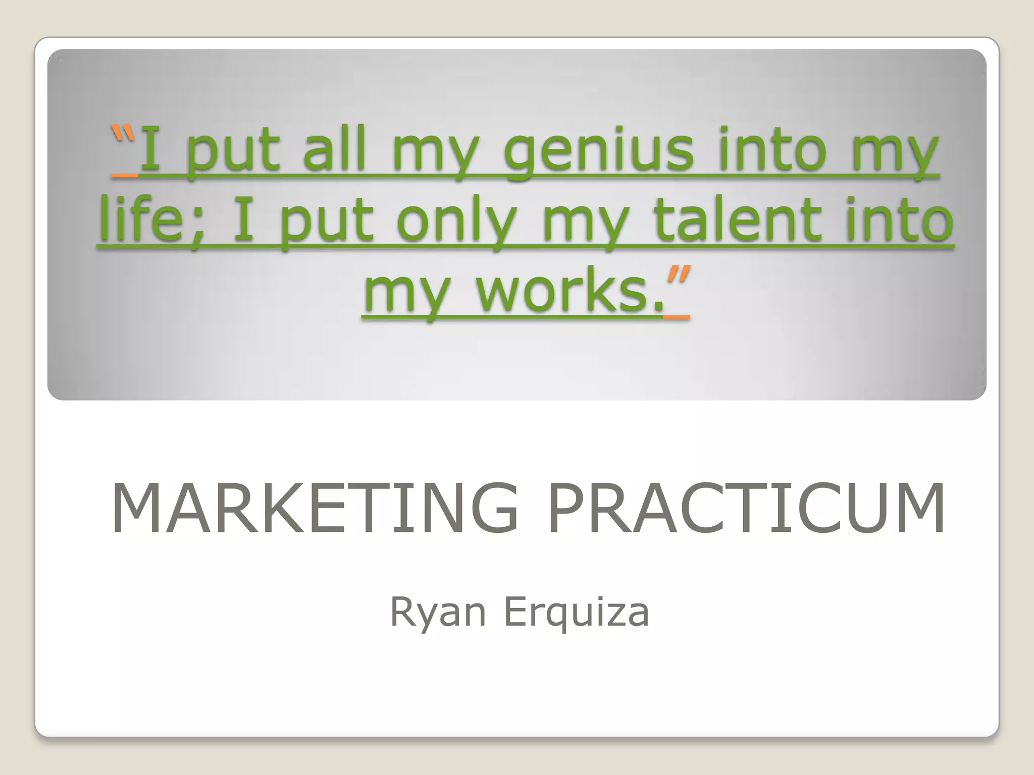 Practicum presentation | PPT