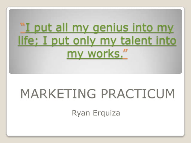 Practicum presentation | PPT