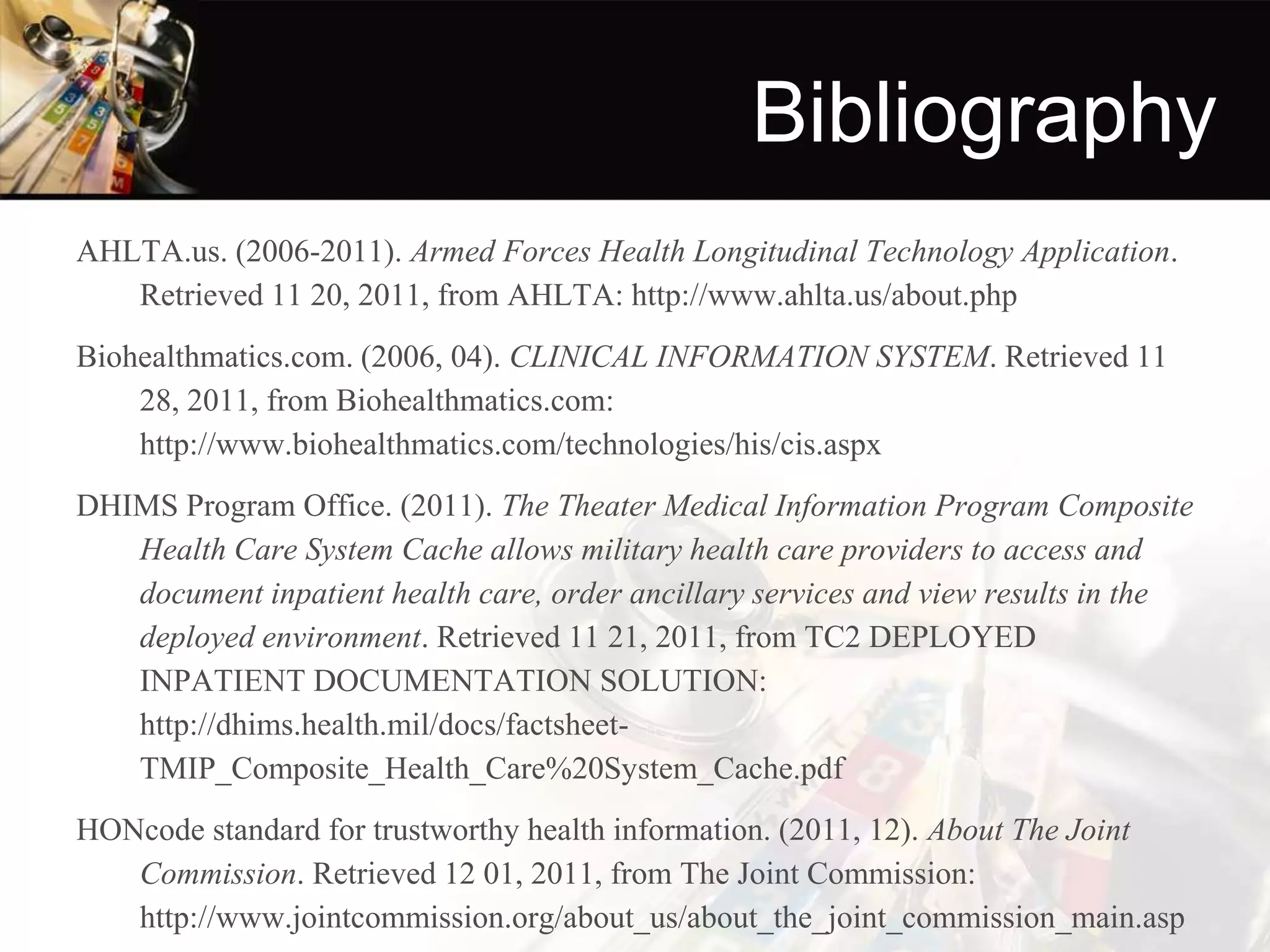 DeVry University Health Information Technology Practicum Internship ...