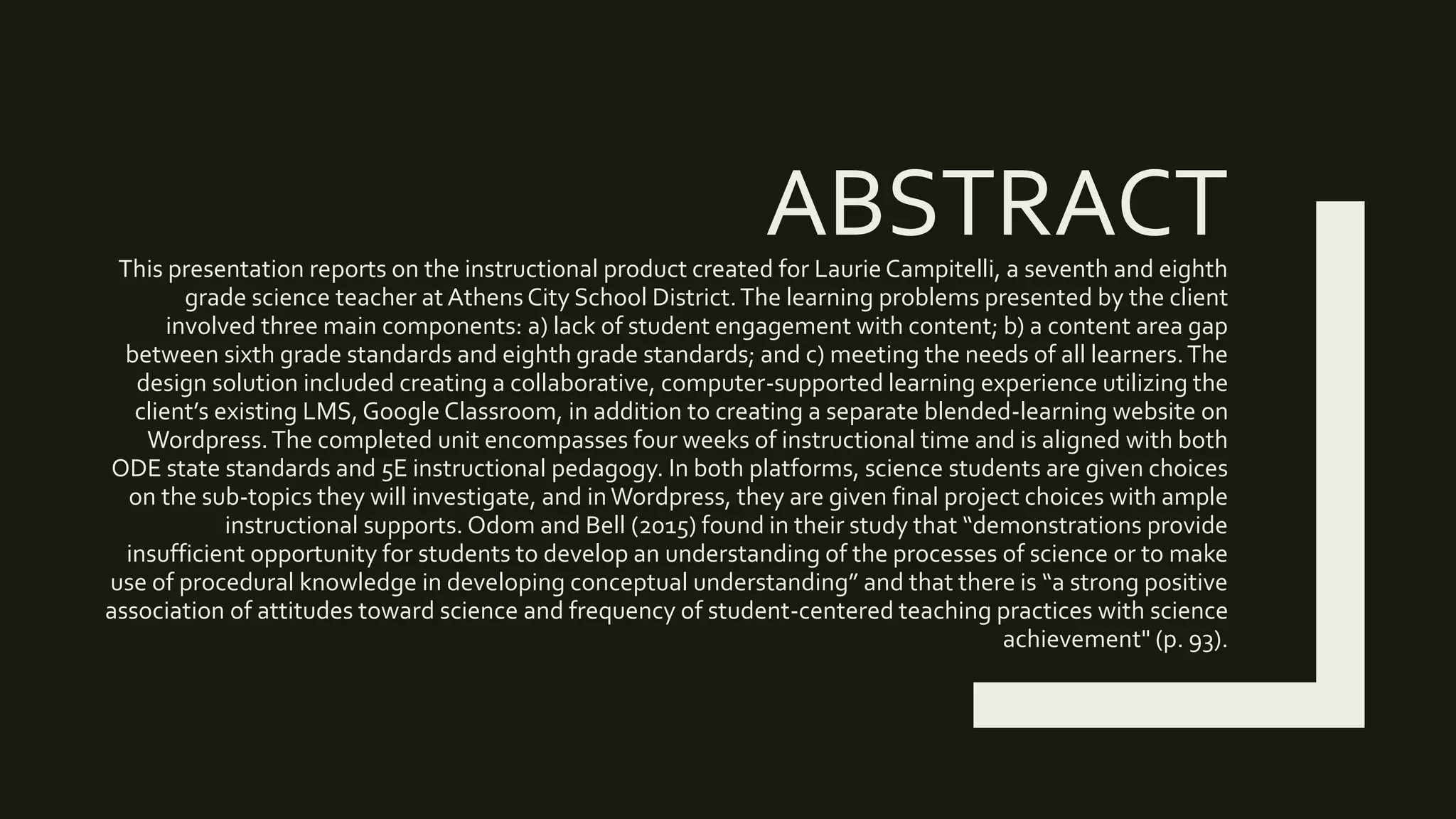 Practicum presentation: LSG | PPT