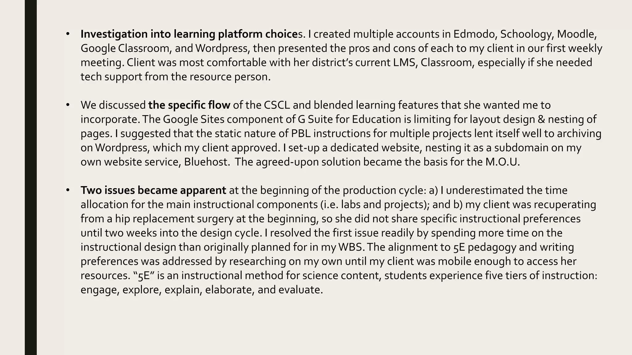 Practicum presentation: LSG | PPT