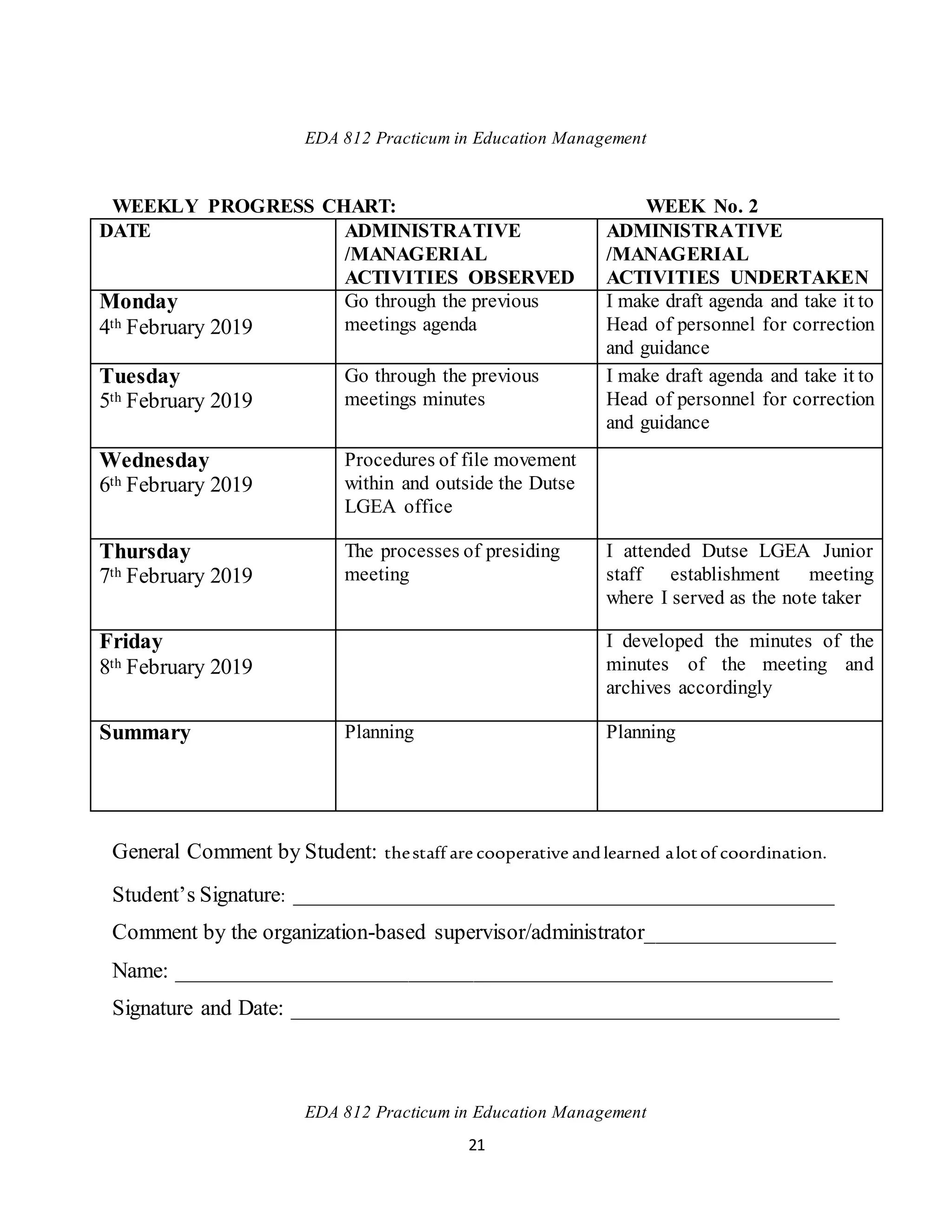 Practicum report | DOCX