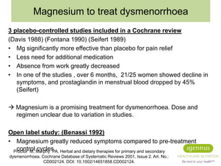 Magnesium - the missing mineral for women’s health? | PPTX