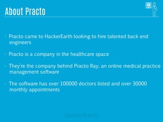 HackerEarth helping a startup hire developers - The Practo Case Study | PDF | Programming ...