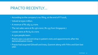 Practo | PPTX | Healthcare Industry | Industries