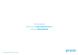 Practo for Doctors - Product Catalogue | PDF