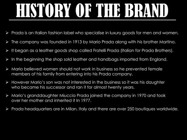 Prada | PPTX | Business | Business and Finance