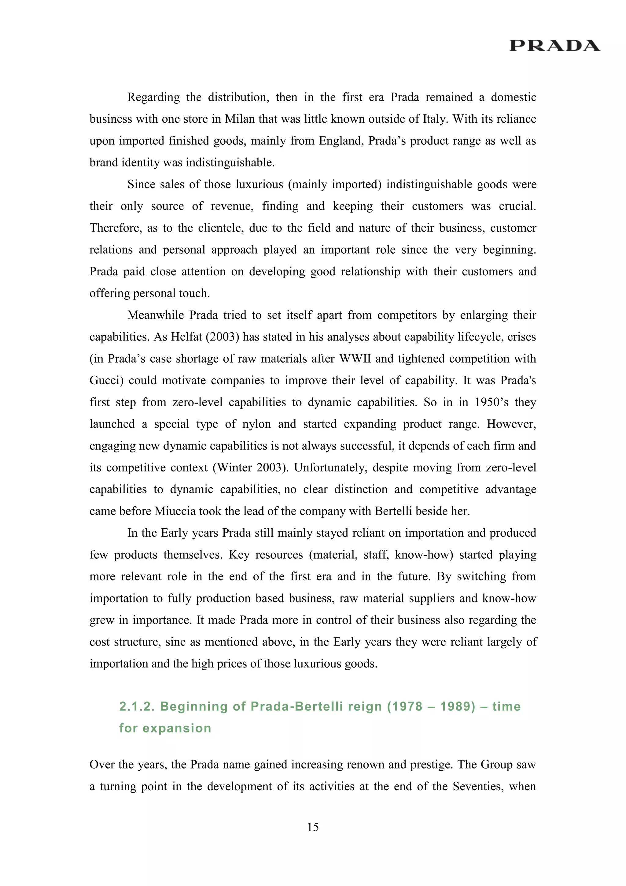 Prada Business Model Evolution and Future | PDF