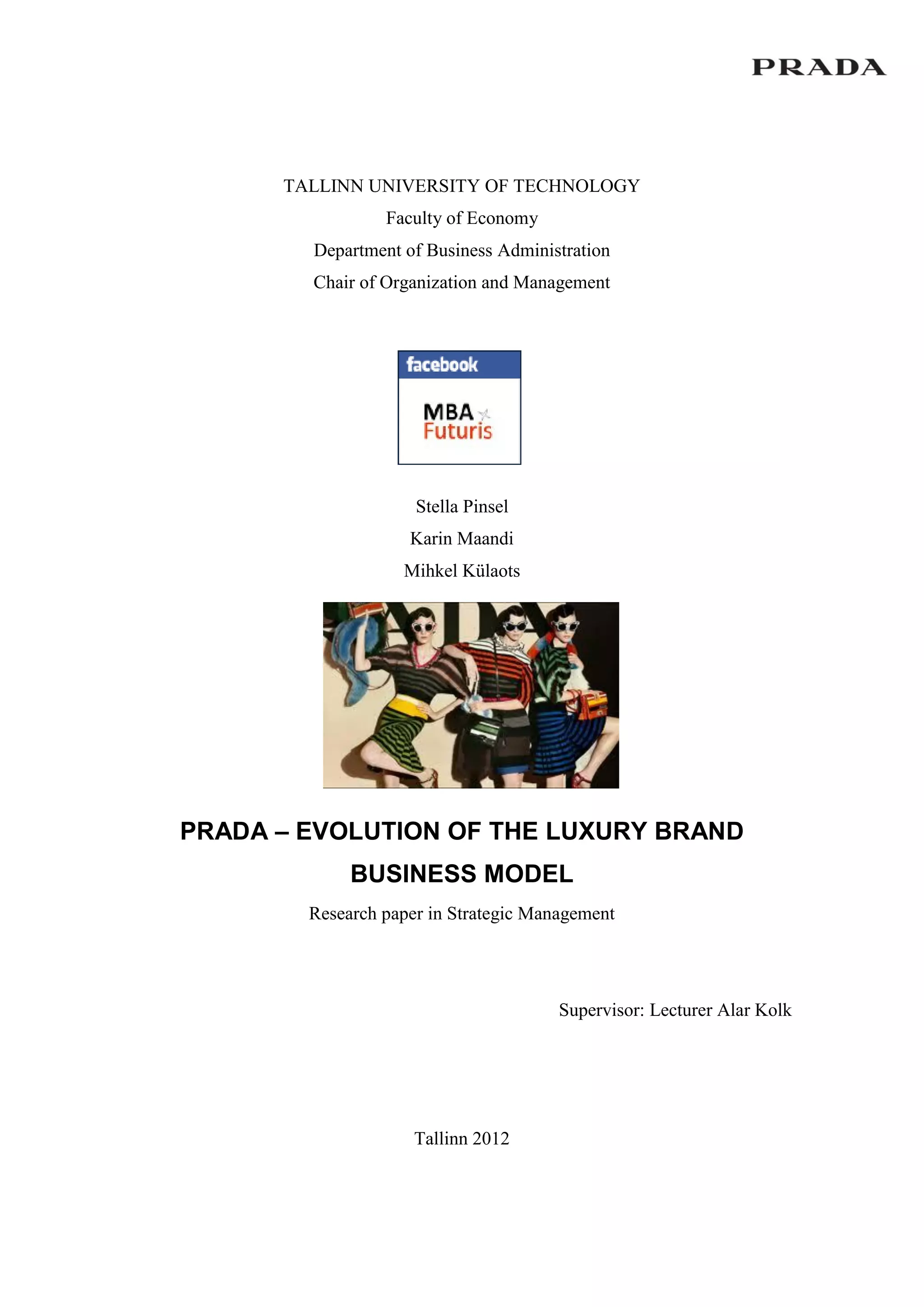 Prada Business Model Evolution and Future | PDF