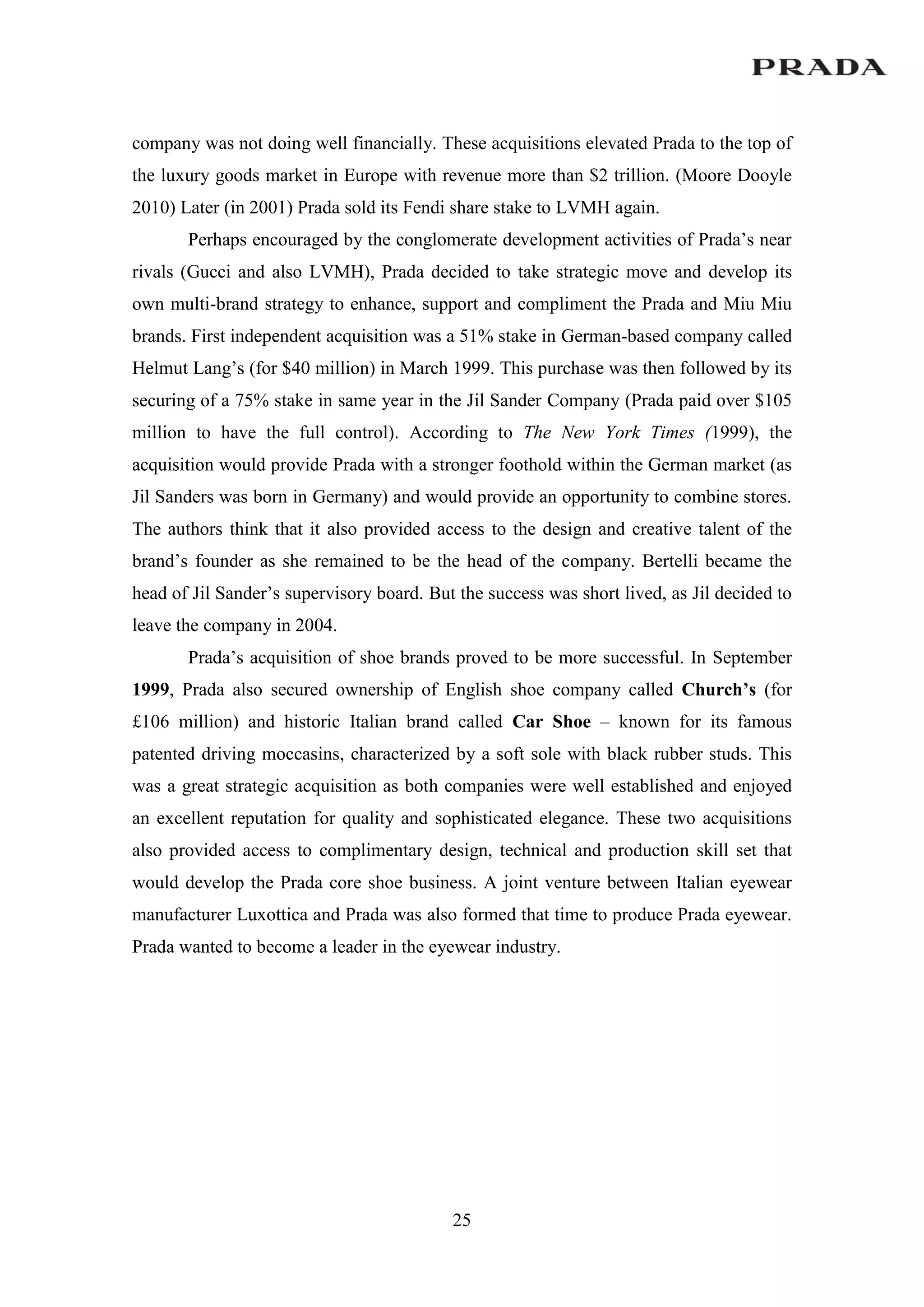 Prada Business Model Evolution and Future | PDF