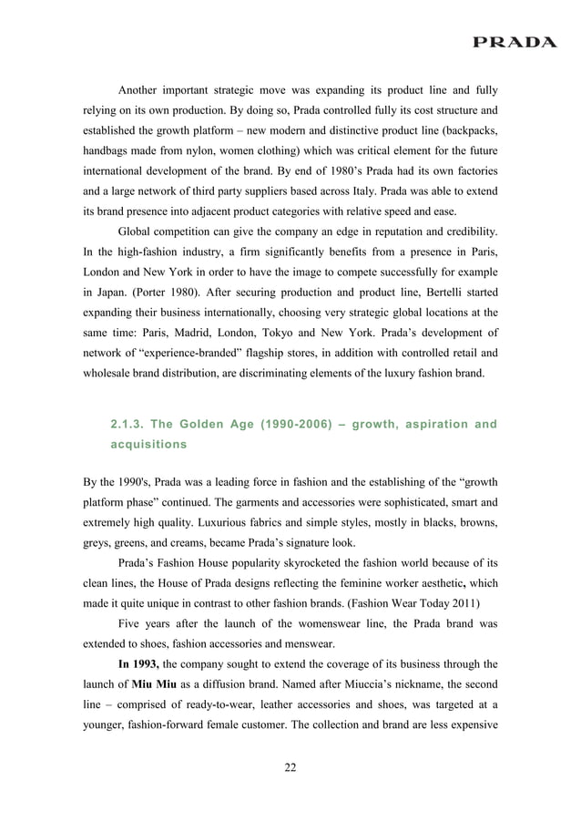 Prada Business Model Evolution and Future | PDF