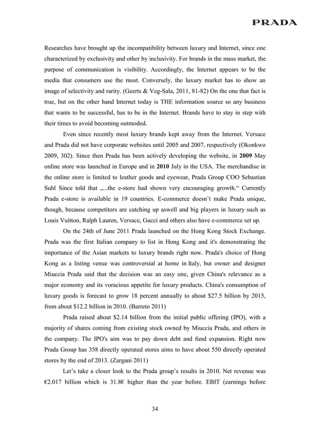 Prada Business Model Evolution and Future | PDF