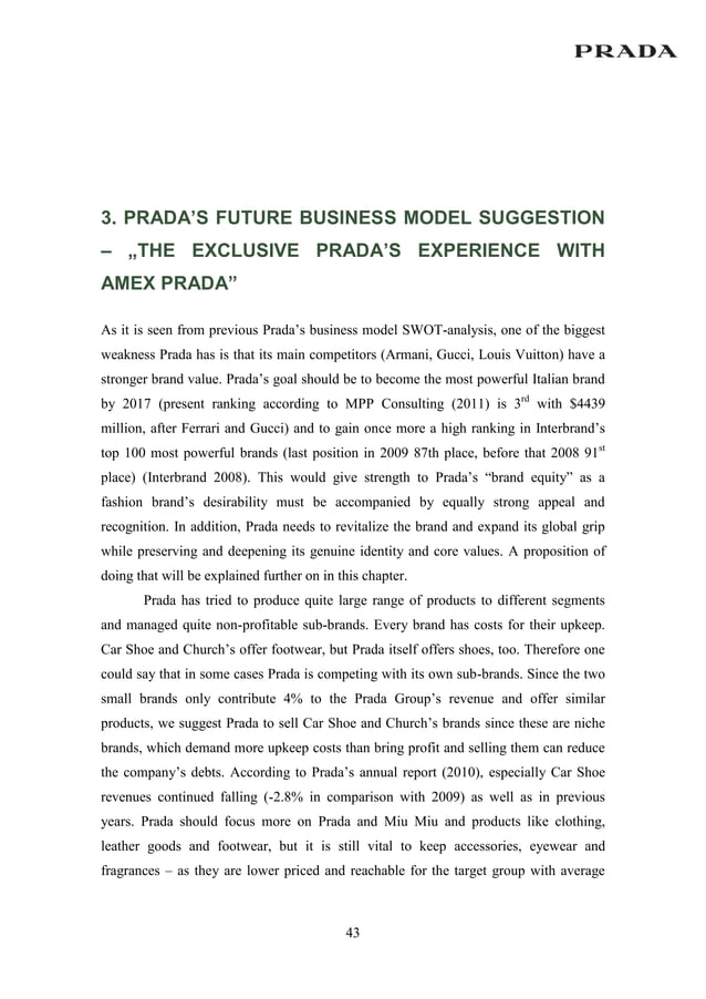 Prada Business Model Evolution and Future | PDF