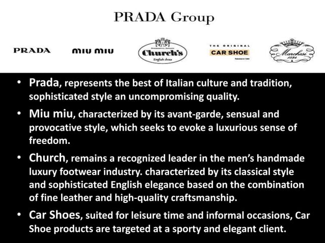 Marketing Mix of Prada | PPT
