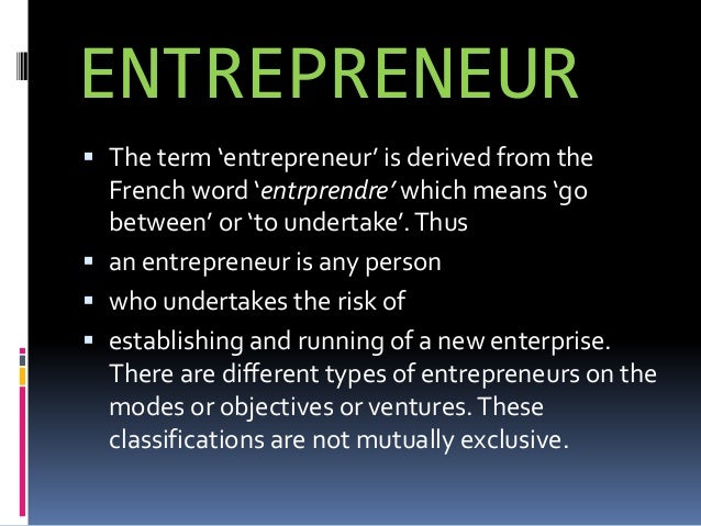 types of entrepreneurs business management
