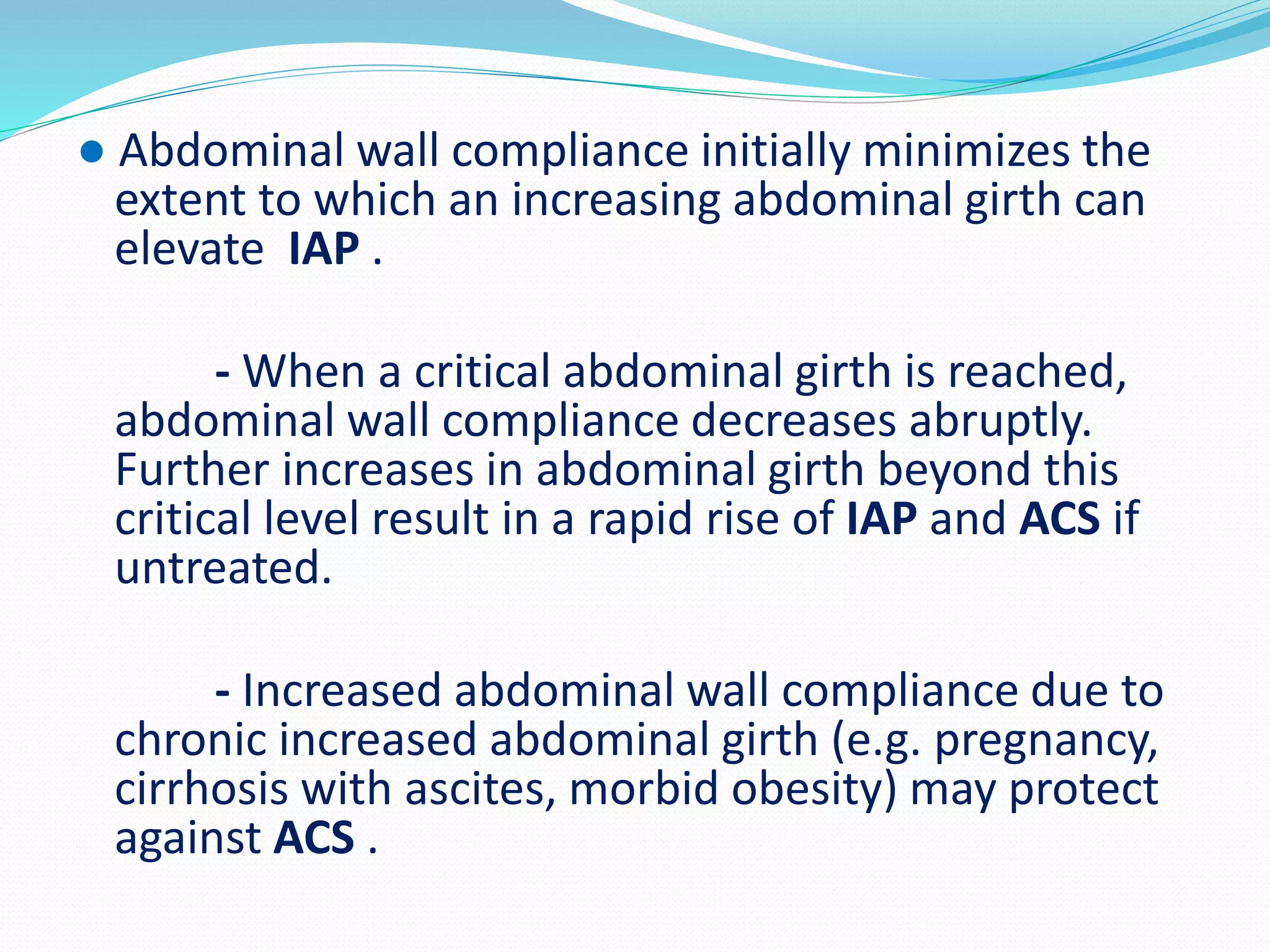 Abdominal Compartment Syndrome | PPTX