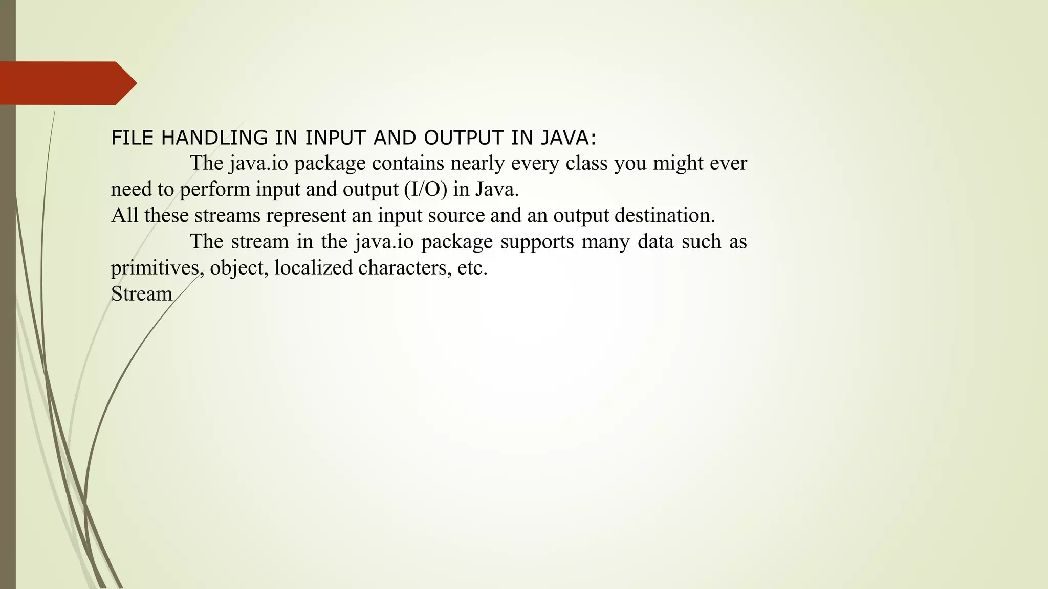 File Handling In Input And Output Ppt