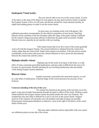 (eye gaze) | DOC | Eye and Vision Conditions | Diseases and Conditions