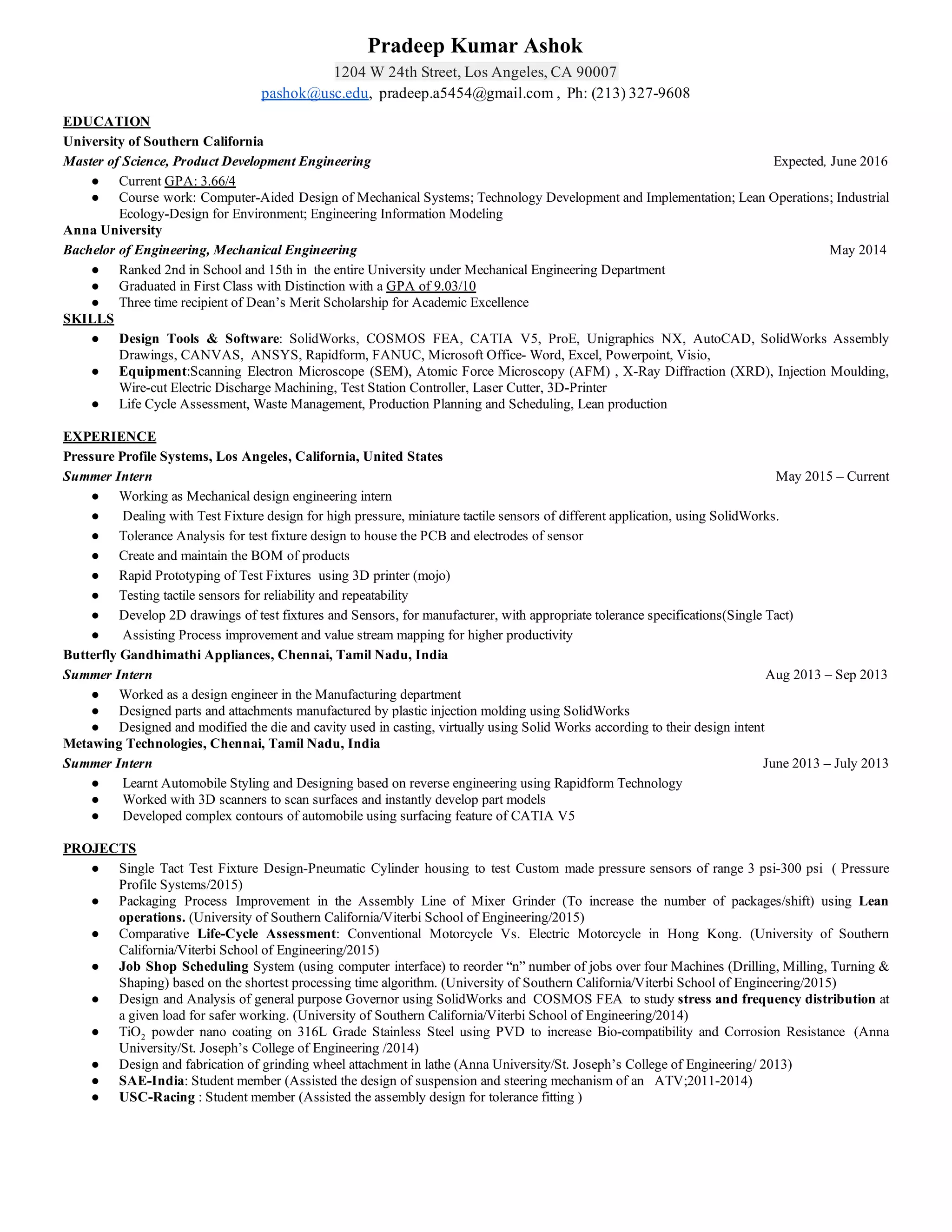 Pradeep kumar resume | PDF