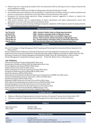 Pradeep s (resume) | DOC
