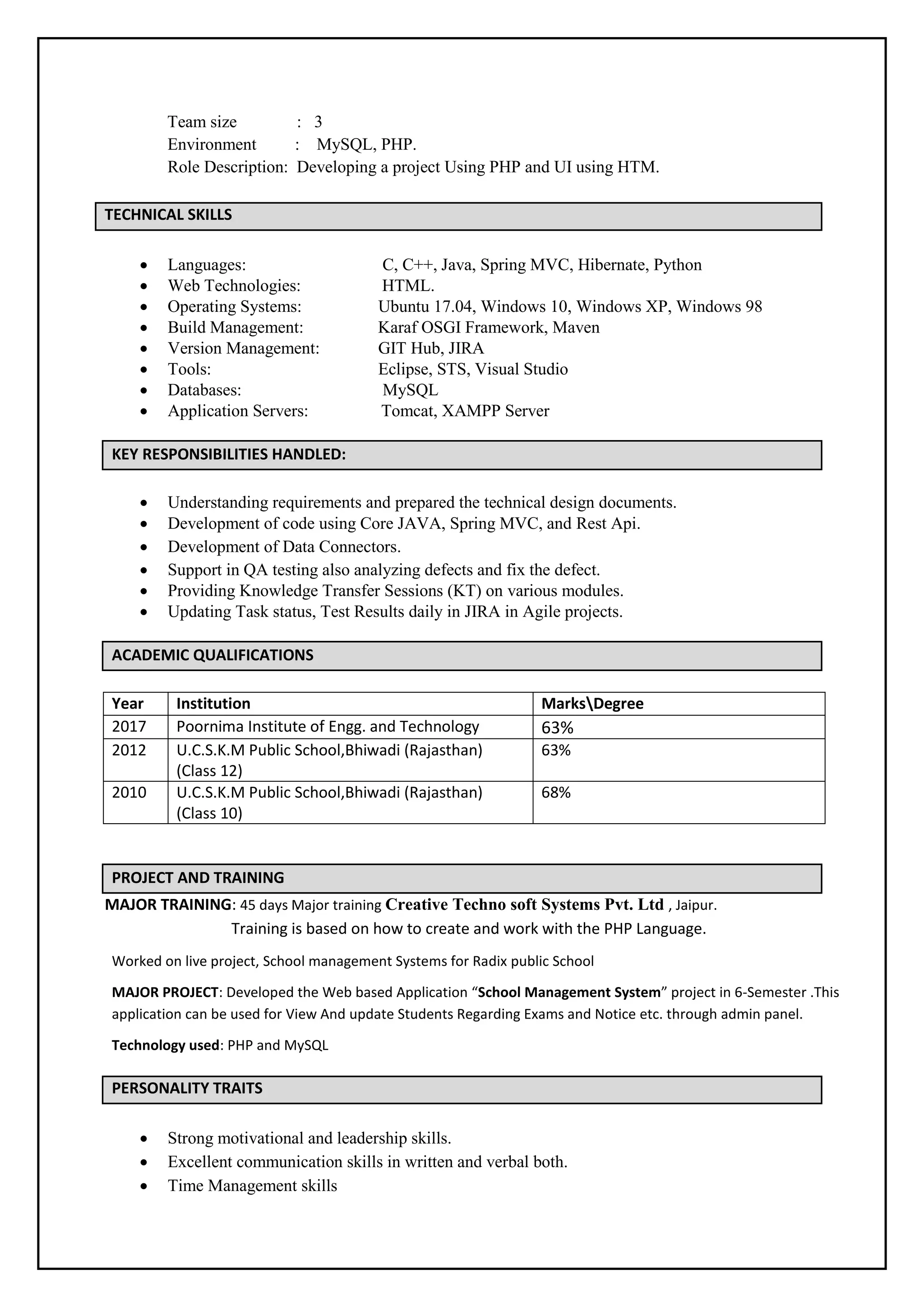 Pradeep yadav resume | PDF