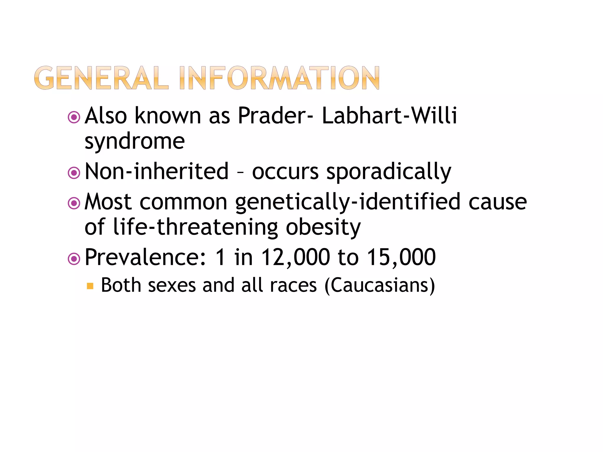 Prader willi syndrome | PPTX