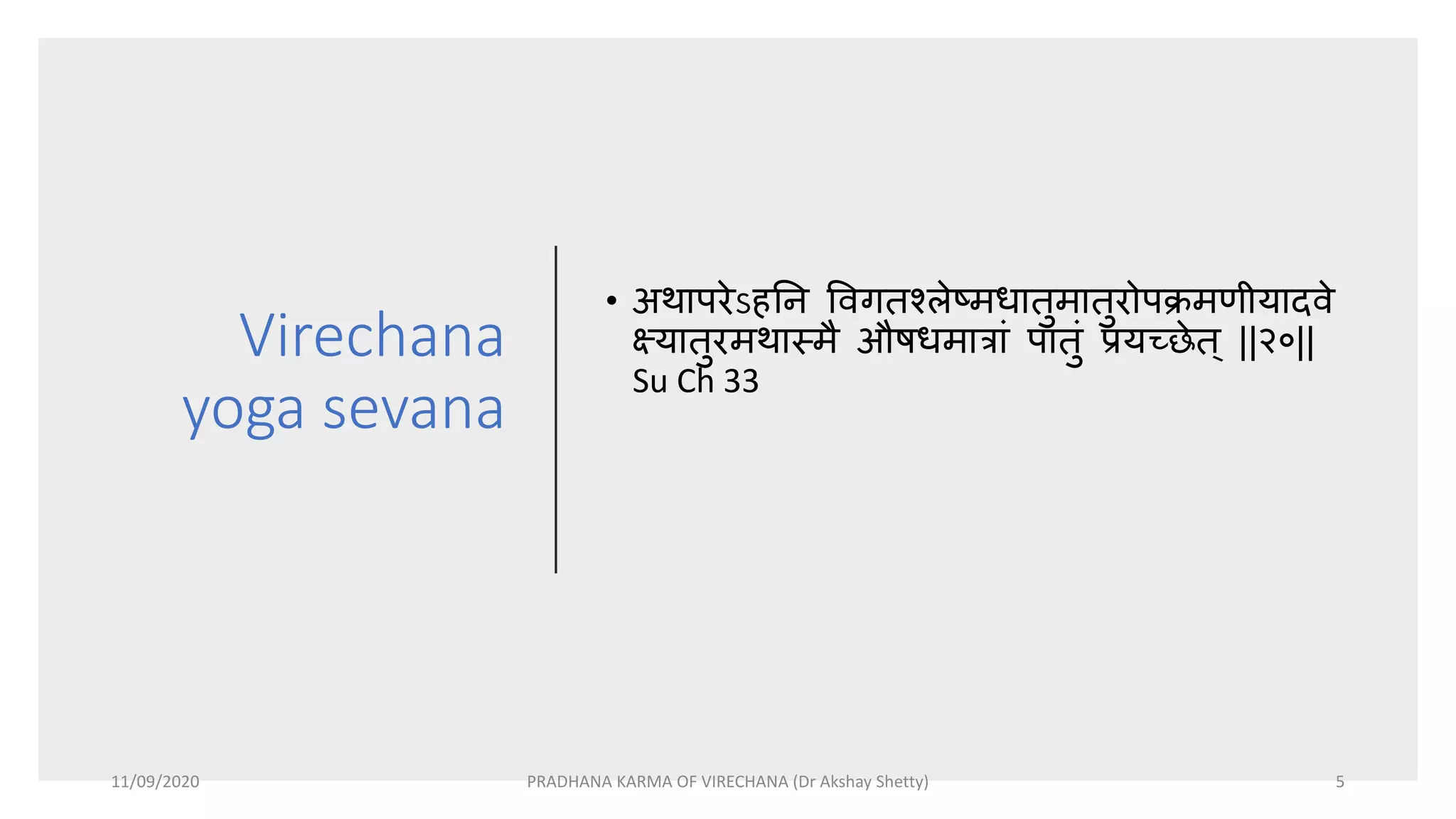 Pradhana karma of virechana | PPTX