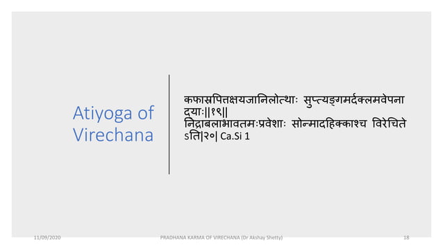 Pradhana karma of virechana | PPTX | Hinduism | Religion & Spirituality