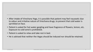 Pradhana karma of virechana | PPTX