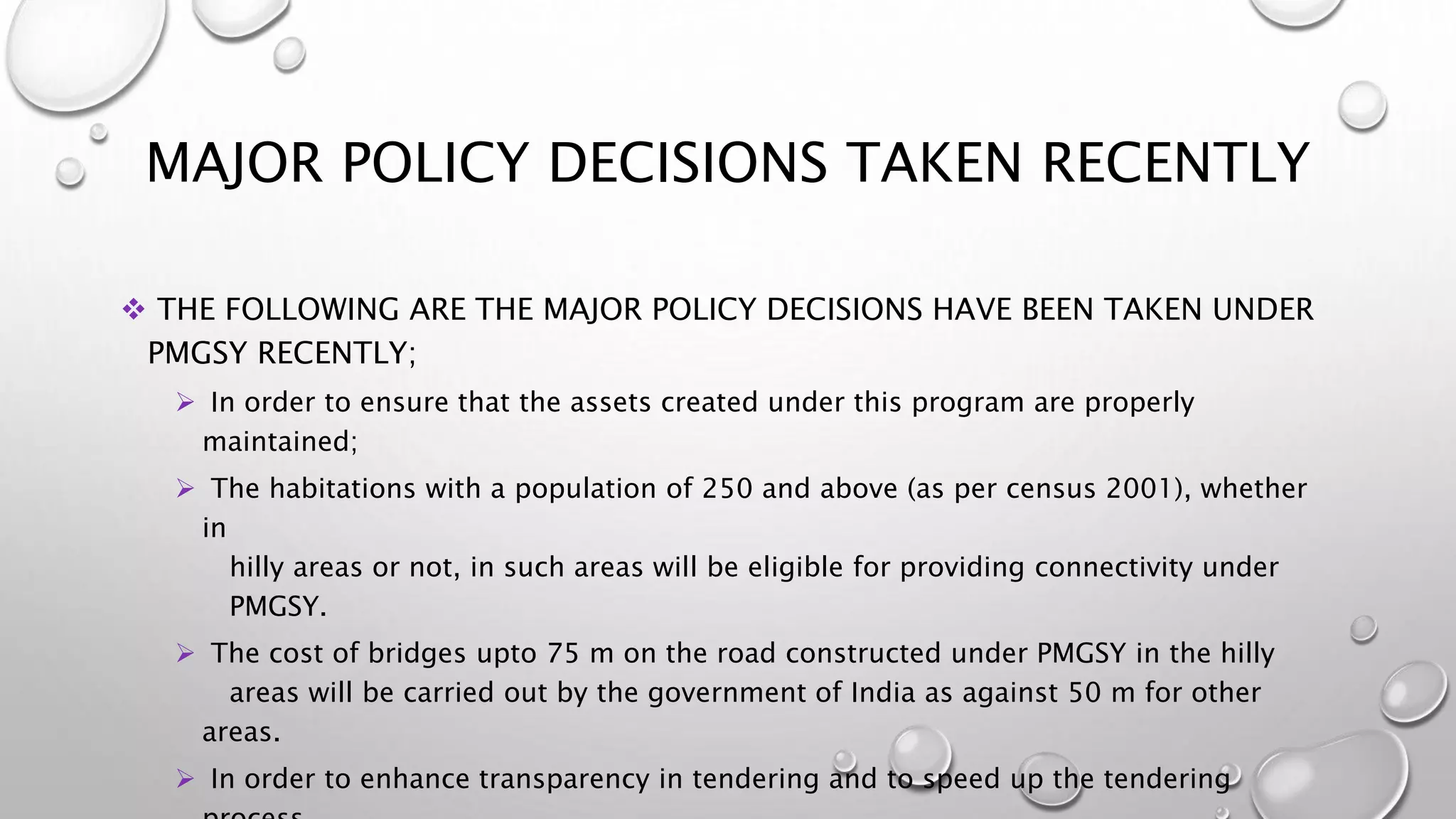 Pradhan mantri gram sadak yojana (pmgsy) | PPTX