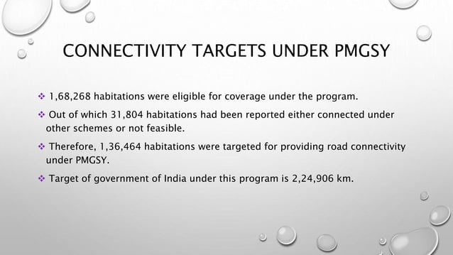 Pradhan mantri gram sadak yojana (pmgsy) | PPTX