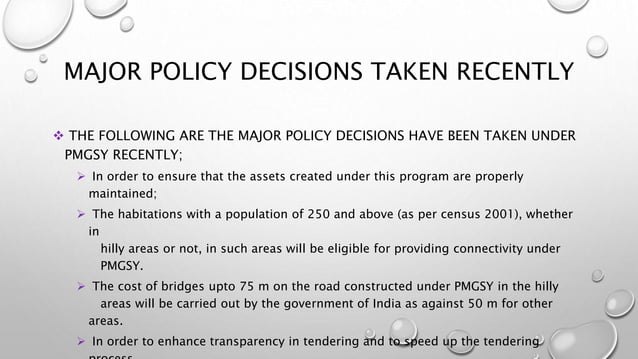 Pradhan mantri gram sadak yojana (pmgsy) | PPTX