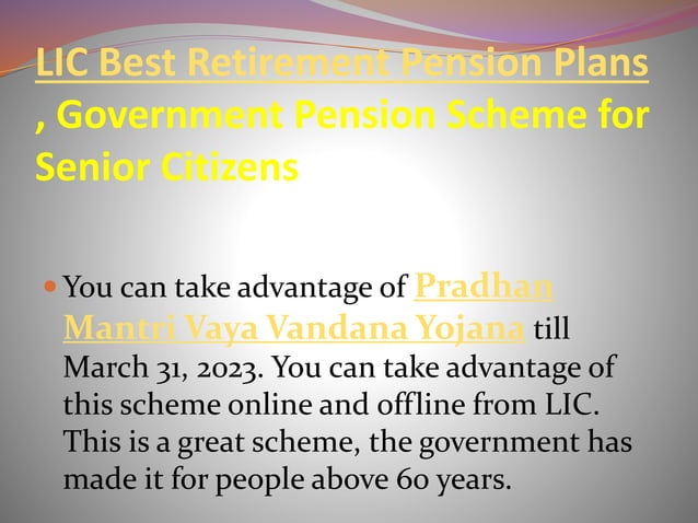 Pradhan Mantri Vaya Vandana Yojna PMVVY Scheme.pptx