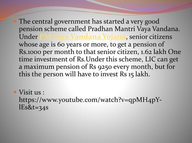Pradhan Mantri Vaya Vandana Yojna PMVVY Scheme.pptx