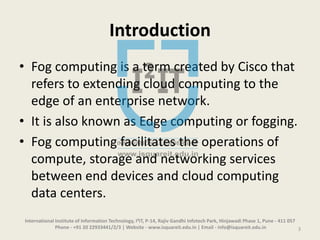 Introduction To Fog Computing | PPT