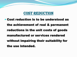 strategic cost analysis | PPTX