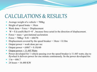 power generation through speed breakers | PPT