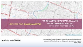 Leading by action: In making a strong and vibrant OSM community in ...