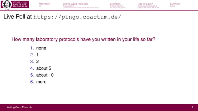 How to Write a Good Protocol (2025 IEEE Workshop) | PDF
