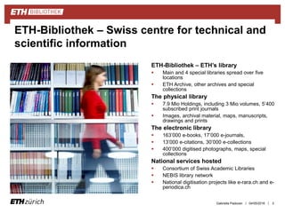 Innovation and project management at ETH Library | PDF