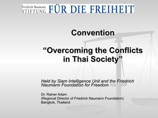 Praesentation Conflict Siam 2 | PPT