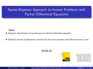 Sparse-Bayesian Approach to Inverse Problems with Partial Differential ...